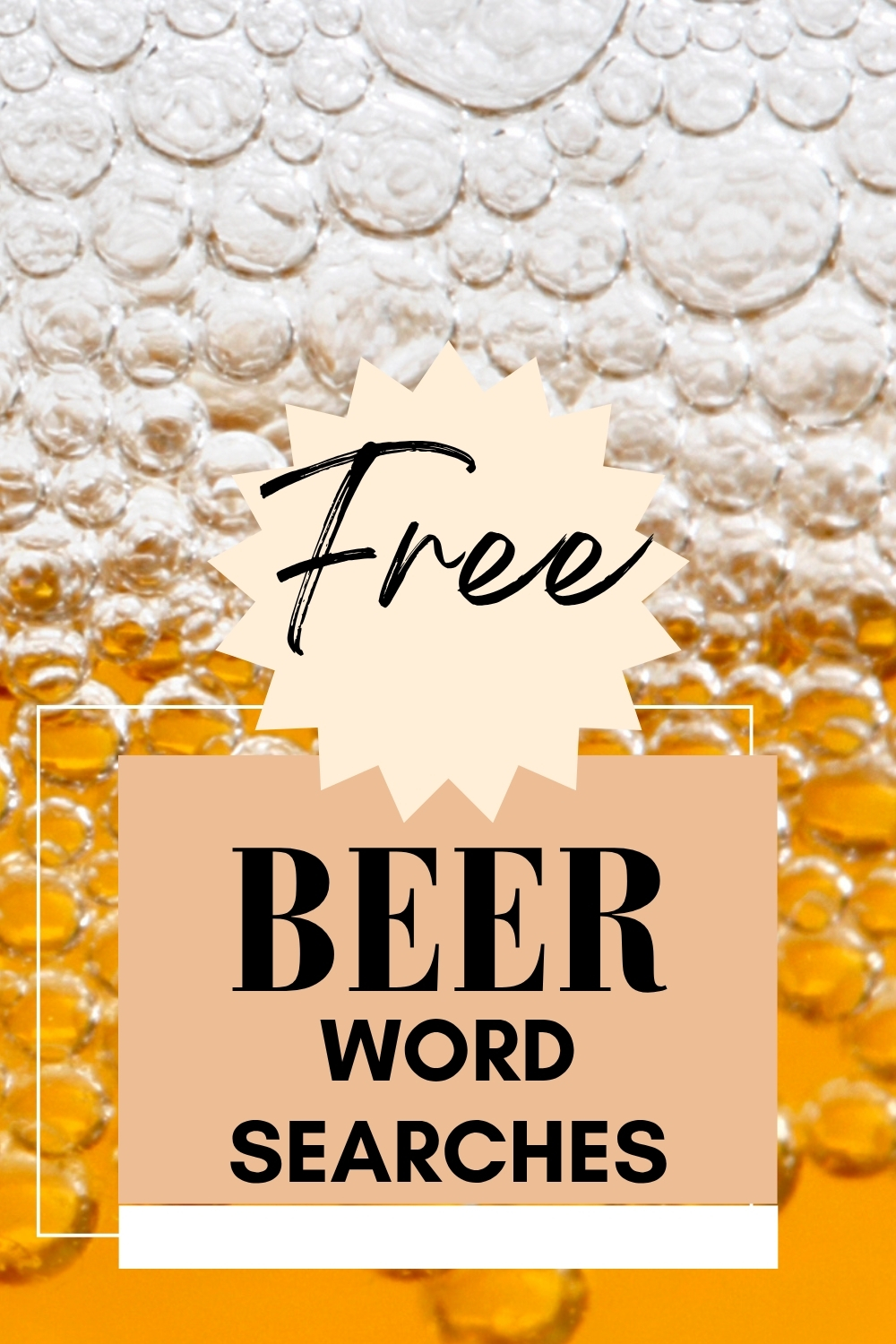 Beer Word Searches - 3 Printable Party Games for Adults